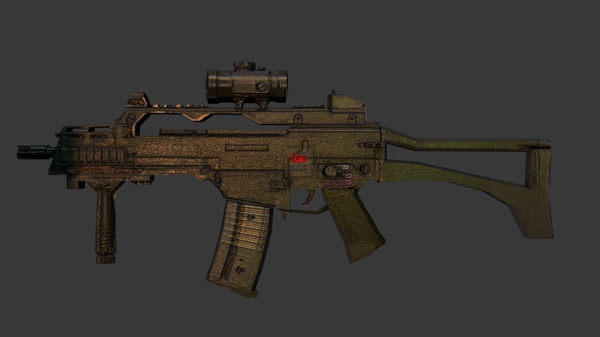 3D model G36C - Realistic 3d model assault rifle VR / AR / low-poly ...
