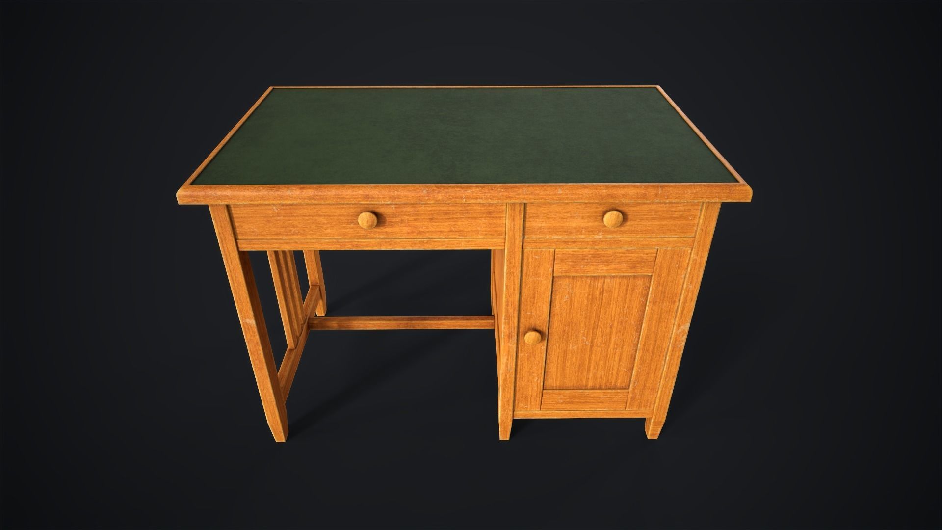 3D model Old writing desk VR / AR / low-poly | CGTrader