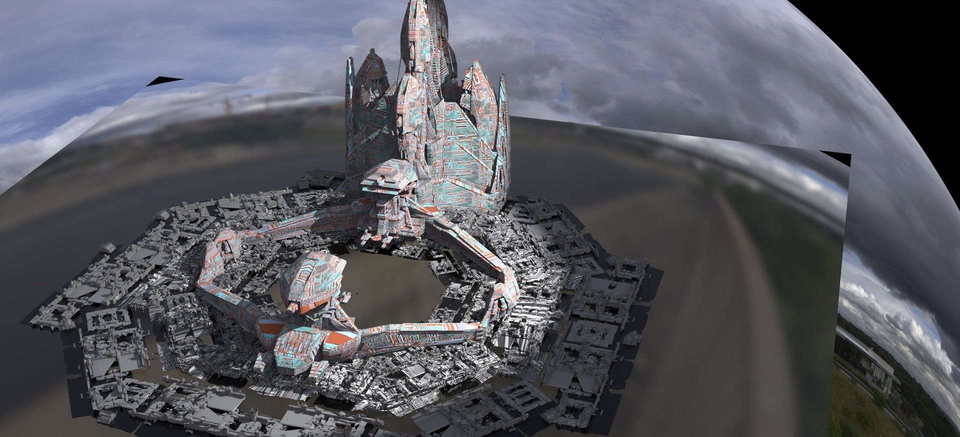 Alien Base Ground 3D model | CGTrader