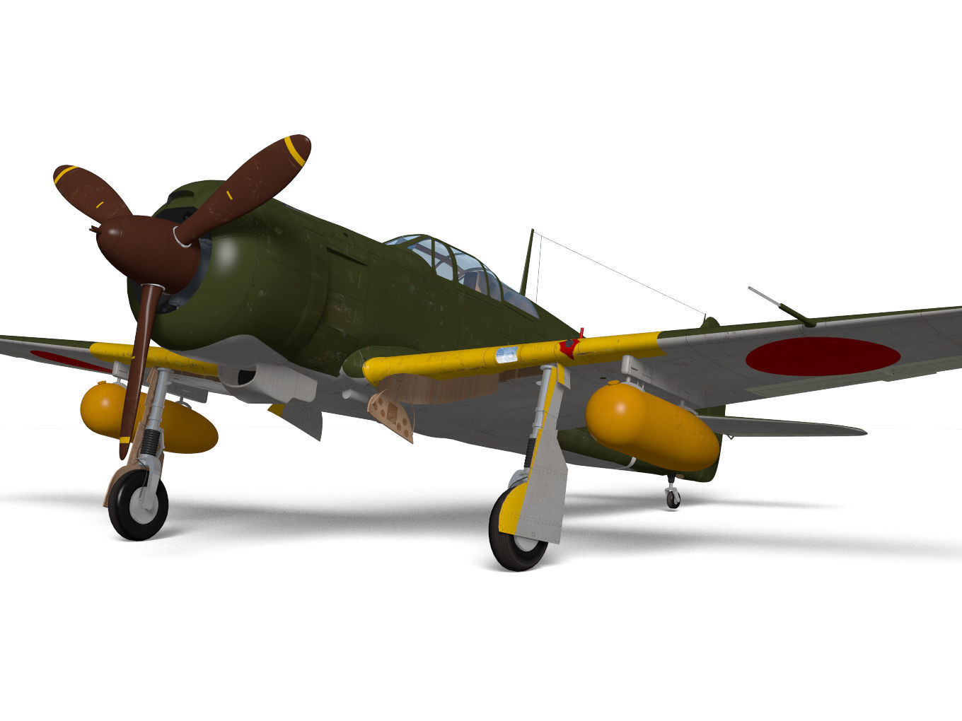 Kawasaki Ki100 Early 3D model | CGTrader