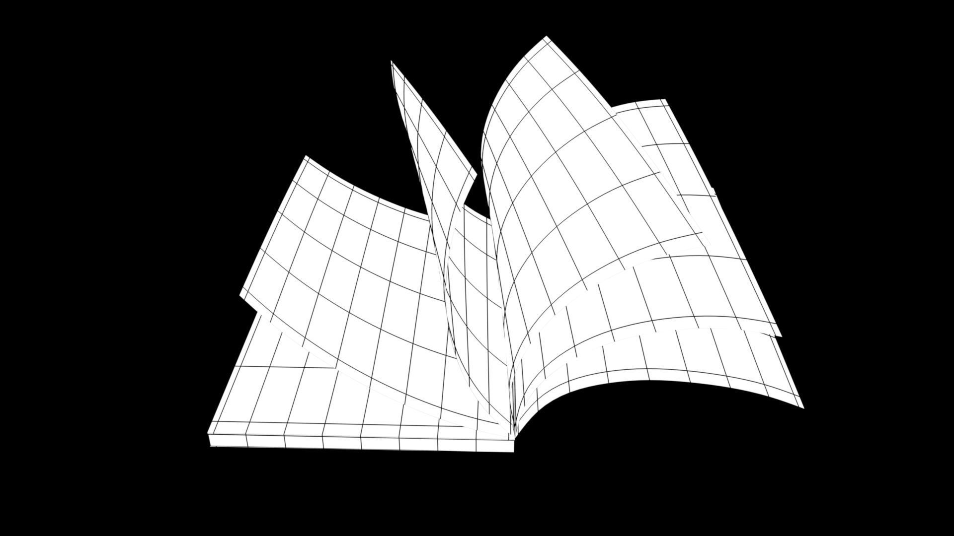 The universal model of the perfect bound book thread-bound books 3D ...