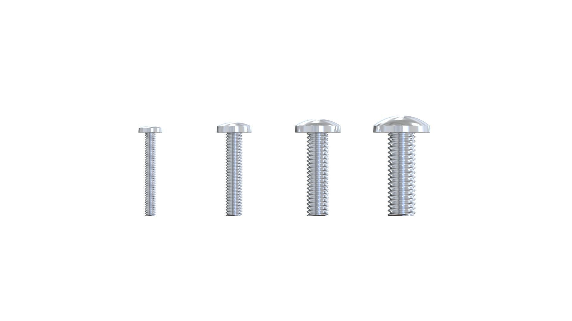 screws M2-M5 3D model 3D printable | CGTrader