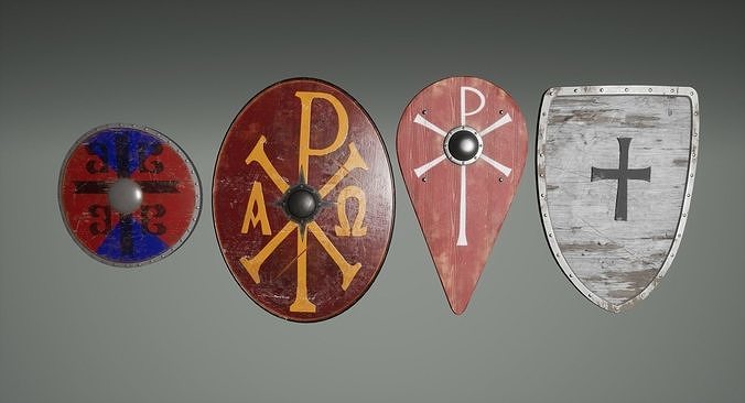 3D model Byzantine Shields VR / AR / low-poly | CGTrader