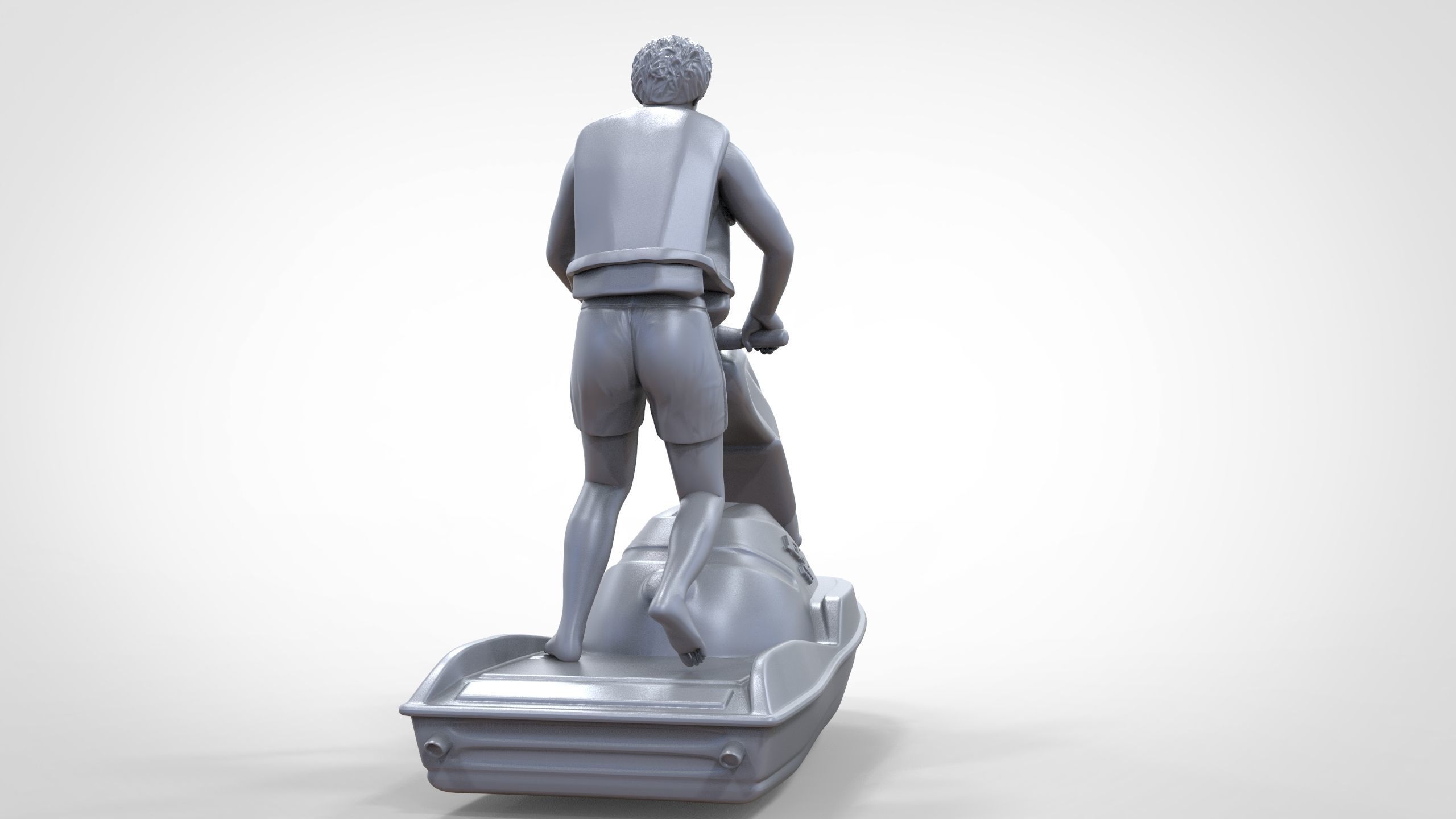 N1 Jetski Driver standing 3D model 3D printable | CGTrader