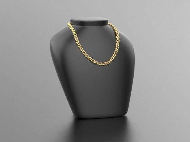 Jewelry Chain Model Worn On A Mannequin 3D model | CGTrader