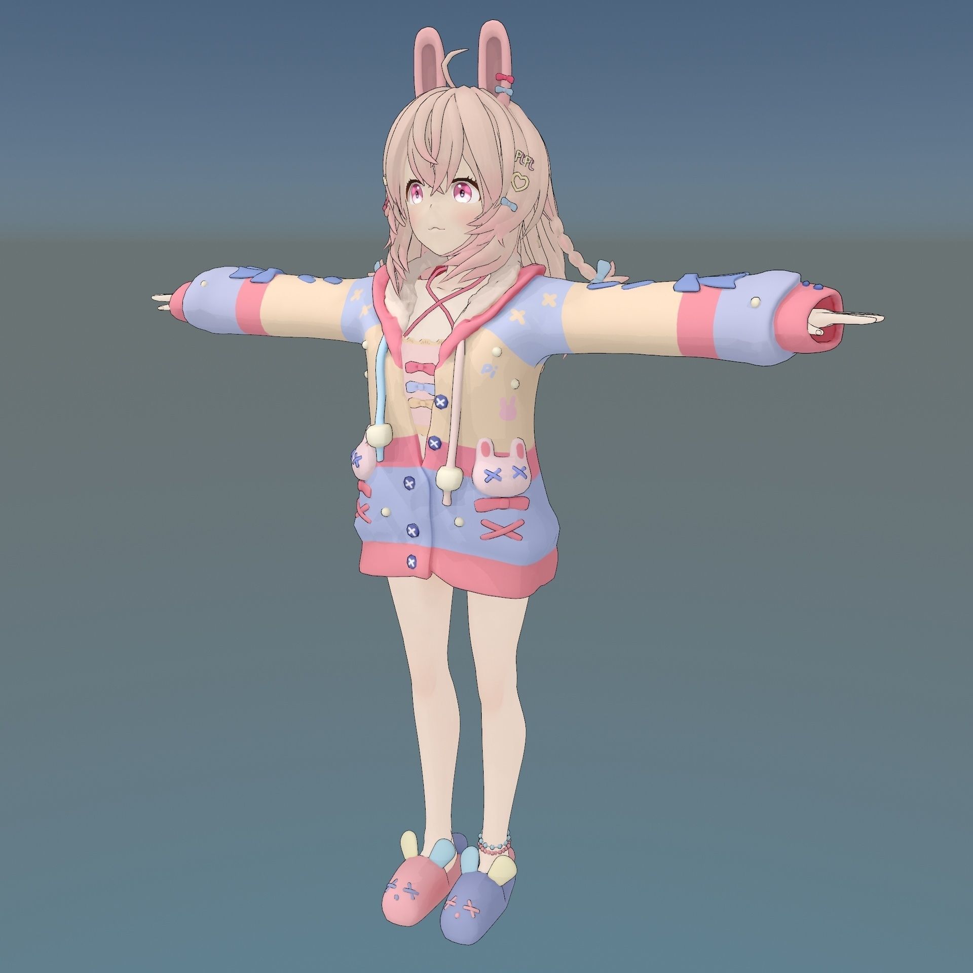 Pipkin Pippa free VR / AR / low-poly 3D model rigged | CGTrader