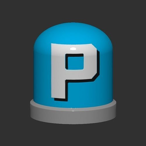 P Switch Button 3D model 3D printable | CGTrader