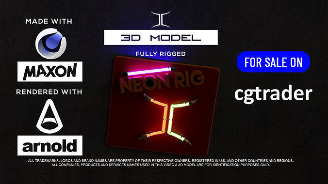 Neon Rig Final 3D model rigged | CGTrader