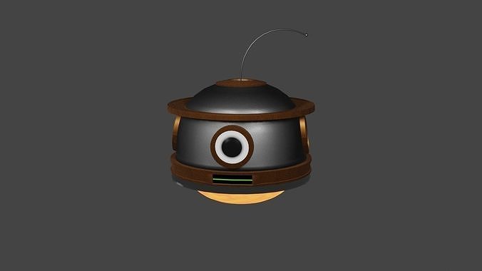 Little Floating Robot free 3D model rigged | CGTrader