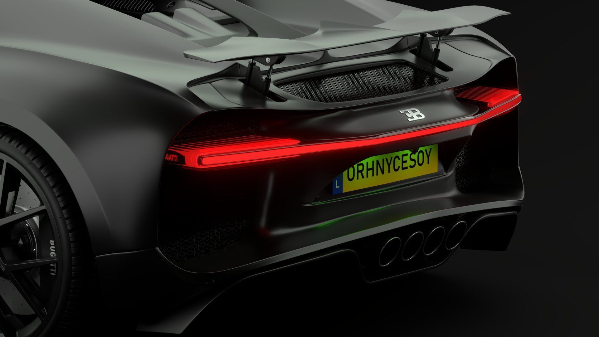 Bugatti Chiron Sport 2021 Matte 3D model animated | CGTrader