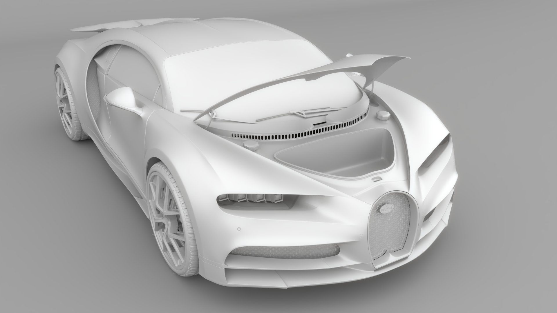 Bugatti Chiron Sport 2021 Matte 3D model animated | CGTrader
