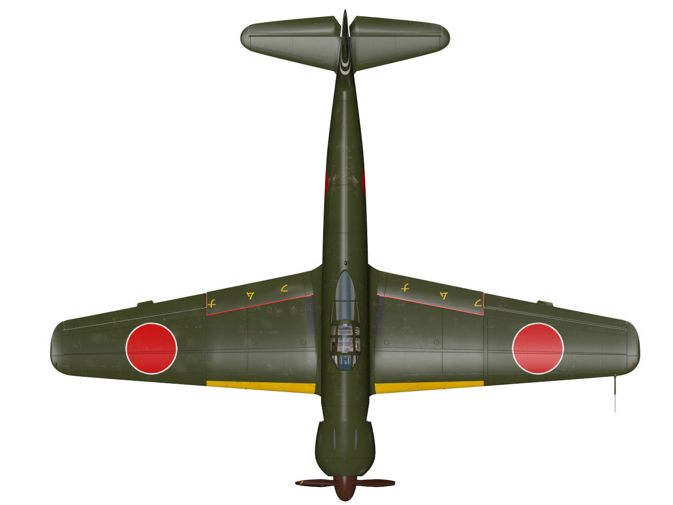 Kawasaki Ki119 3D model | CGTrader