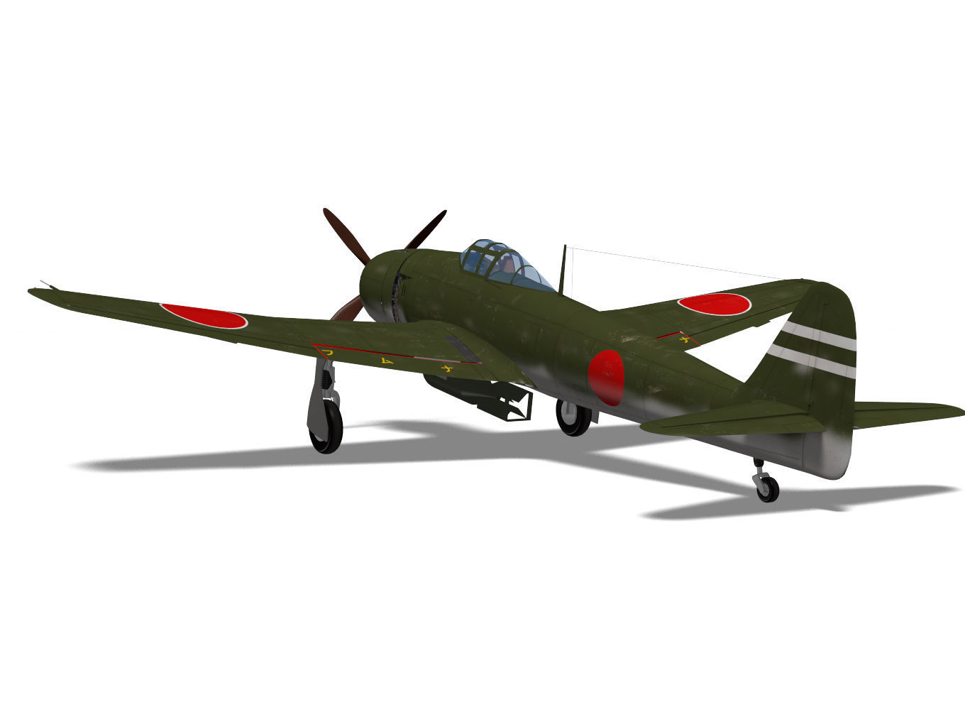 Kawasaki Ki119 3D model | CGTrader