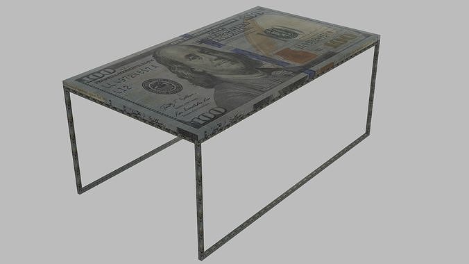 MONEY TABLE free VR / AR / low-poly 3D model | CGTrader