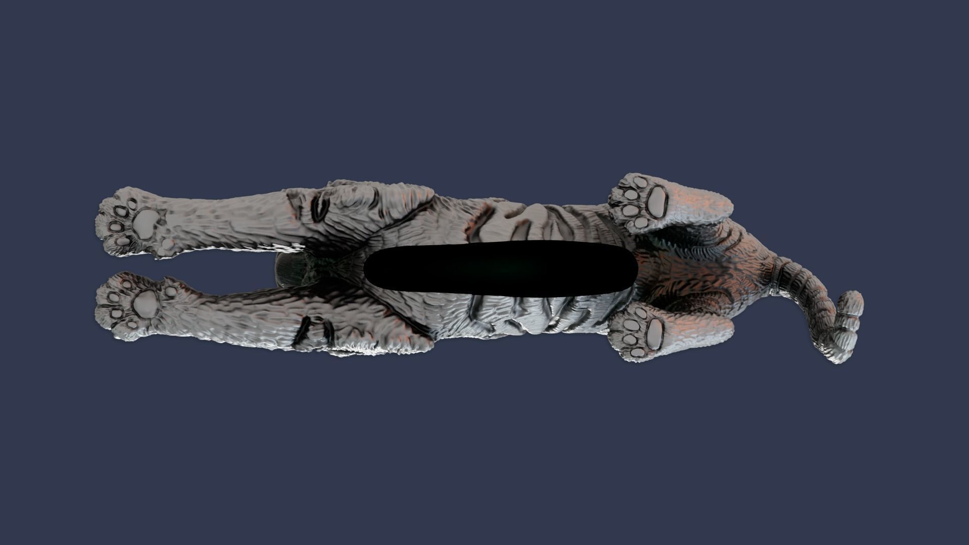 Decorative figurine of a tiger 3D print model 3D model 3D printable ...