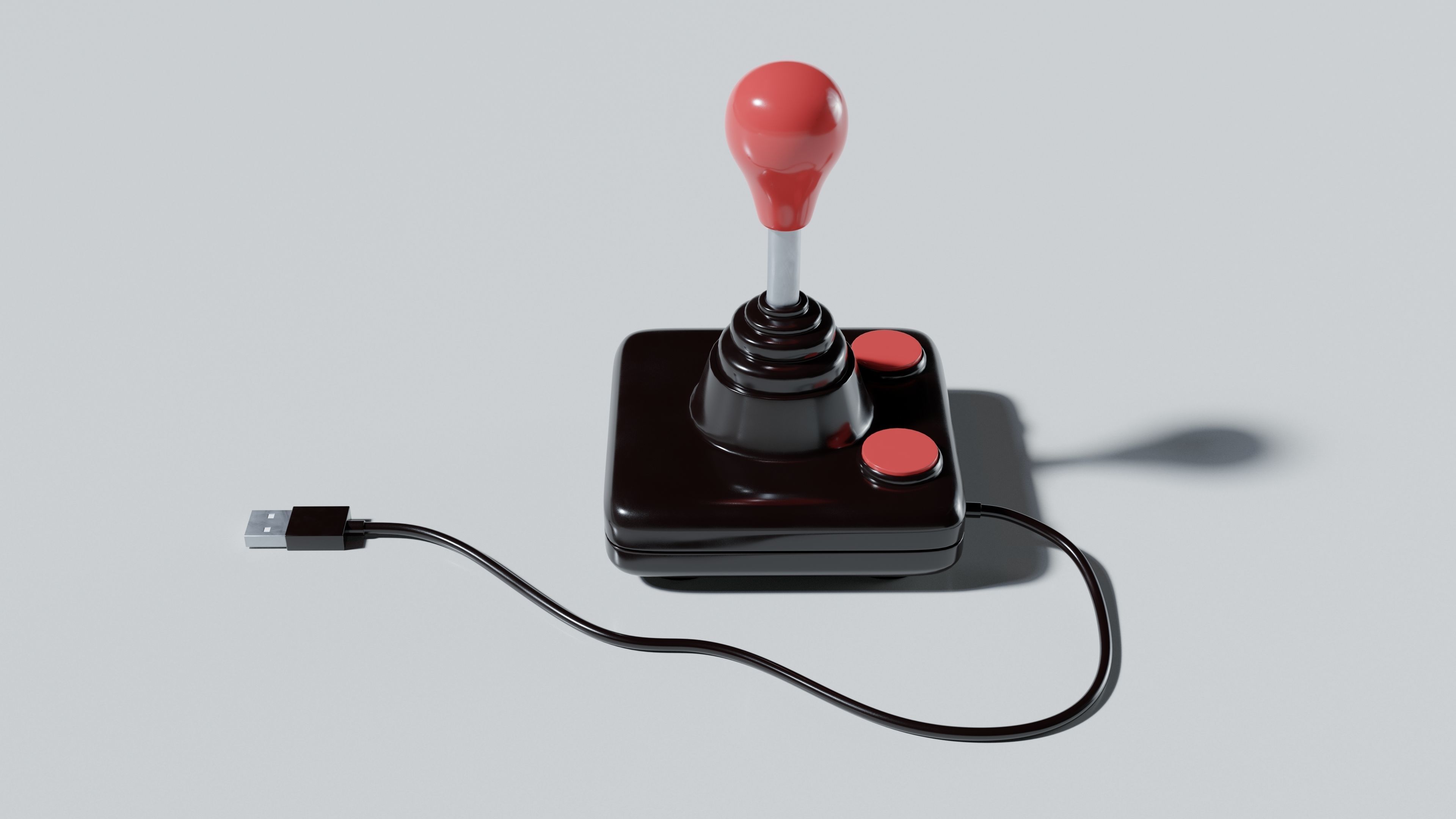 Arcade Joystick classic 3D model | CGTrader