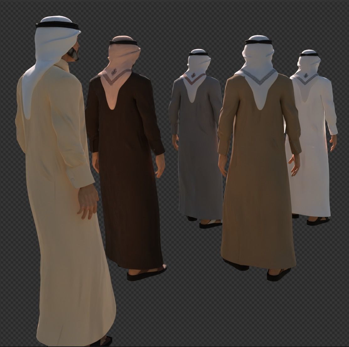3D model Arabic Male Character VR / AR / low-poly | CGTrader