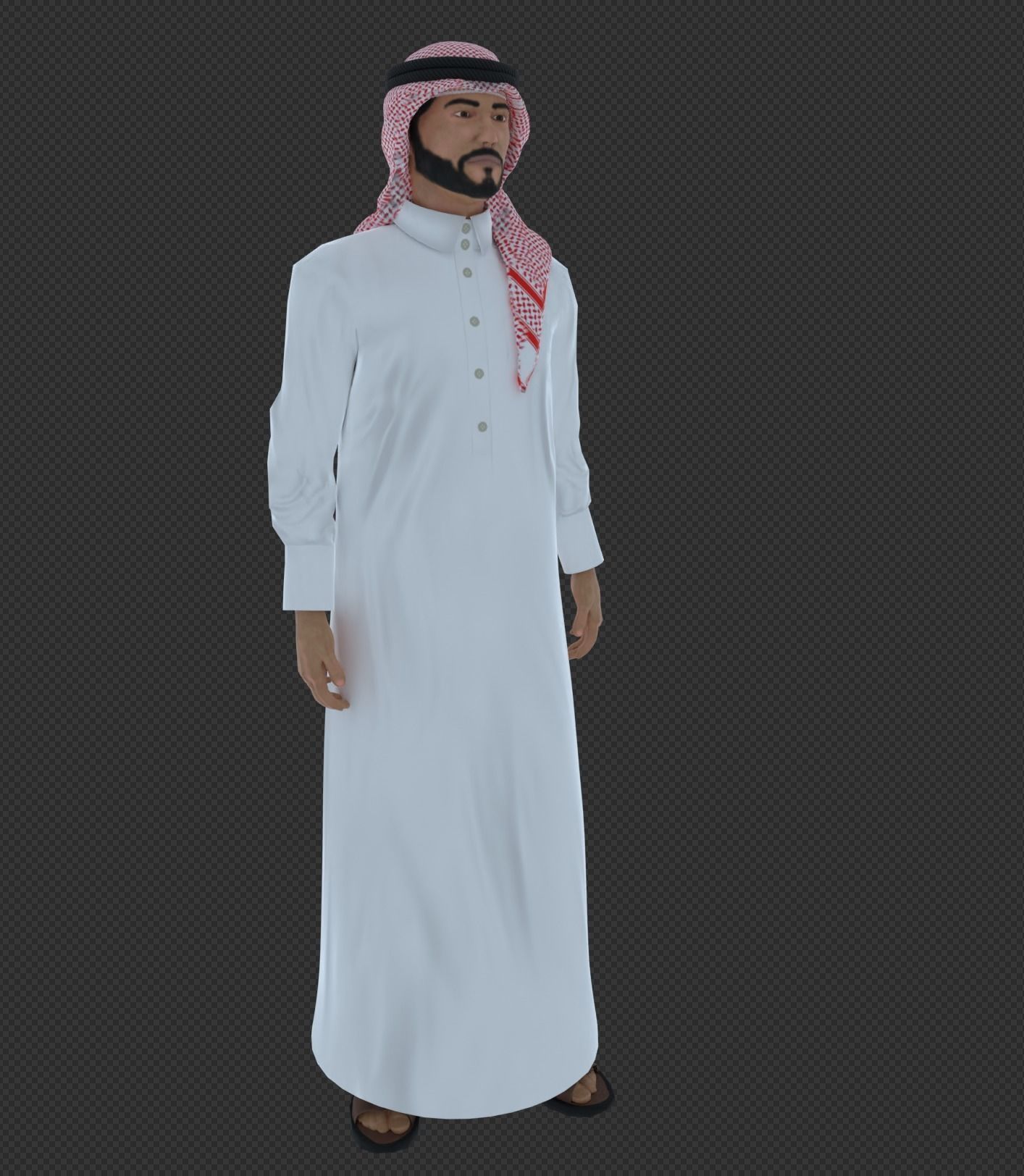 3D model Arabic Male Character VR / AR / low-poly | CGTrader