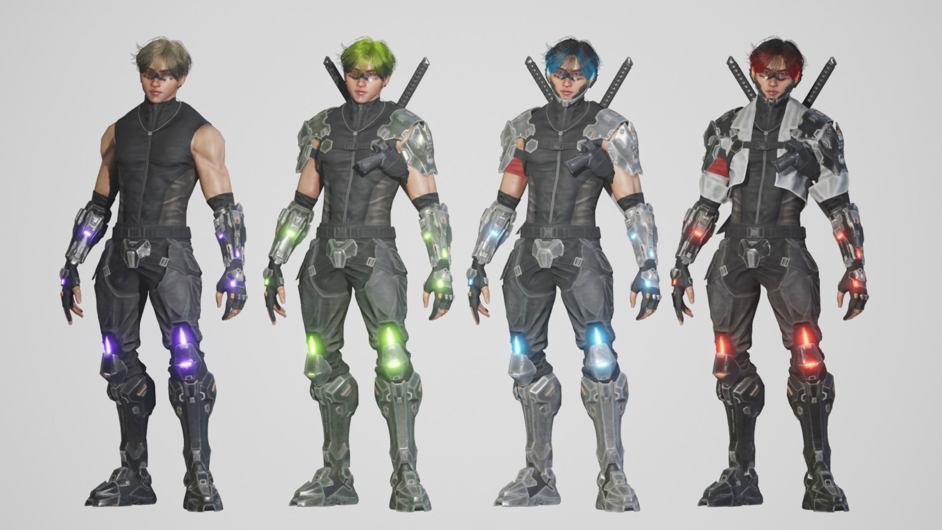 3D model Hero Super Soldier Game-Ready Character VR / AR / low-poly ...