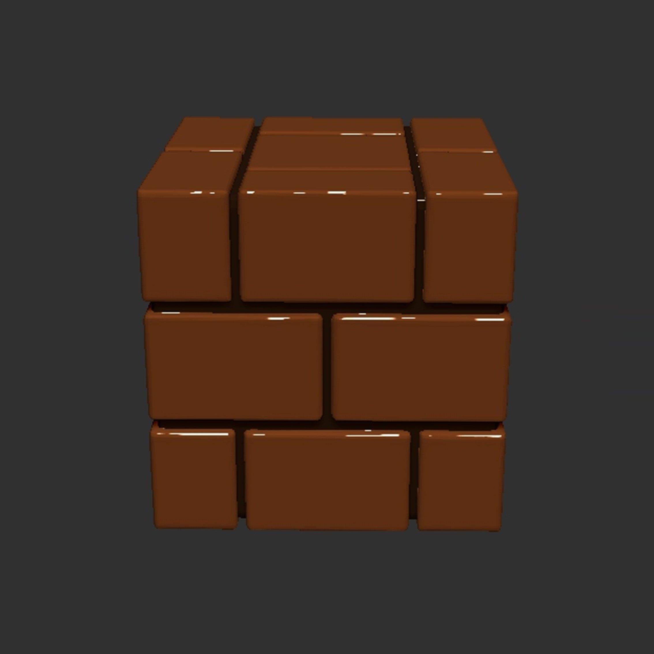 Mario Brick Block 3D model 3D printable | CGTrader