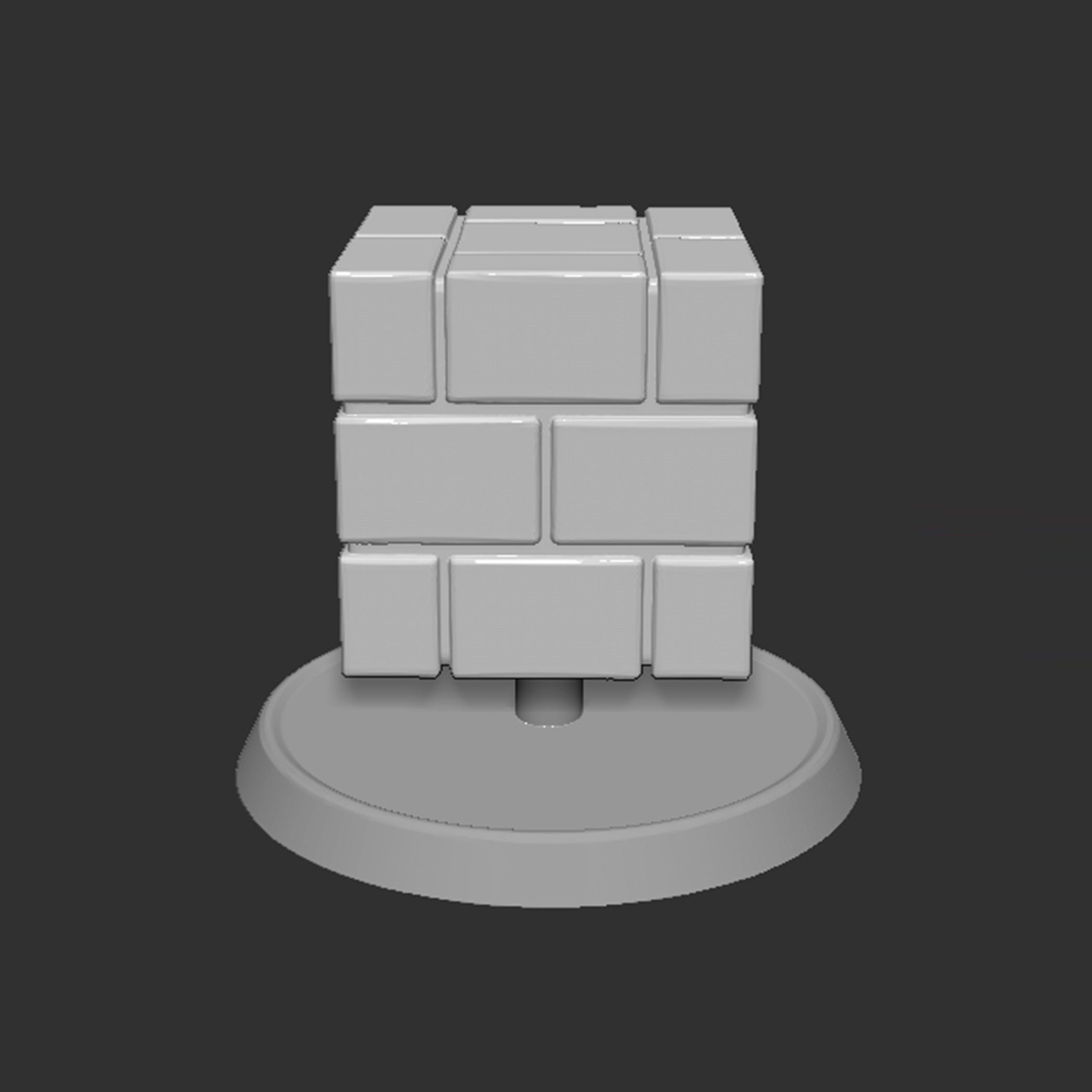 Mario Brick Block Based 3D model 3D printable | CGTrader