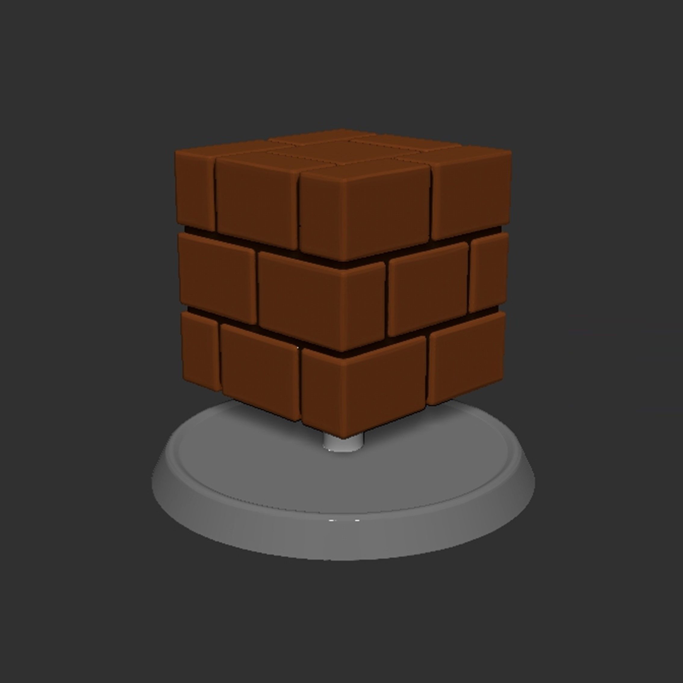 Mario Brick Block Based 3D model 3D printable | CGTrader