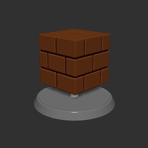 Mario Brick Block Based 3D model 3D printable | CGTrader