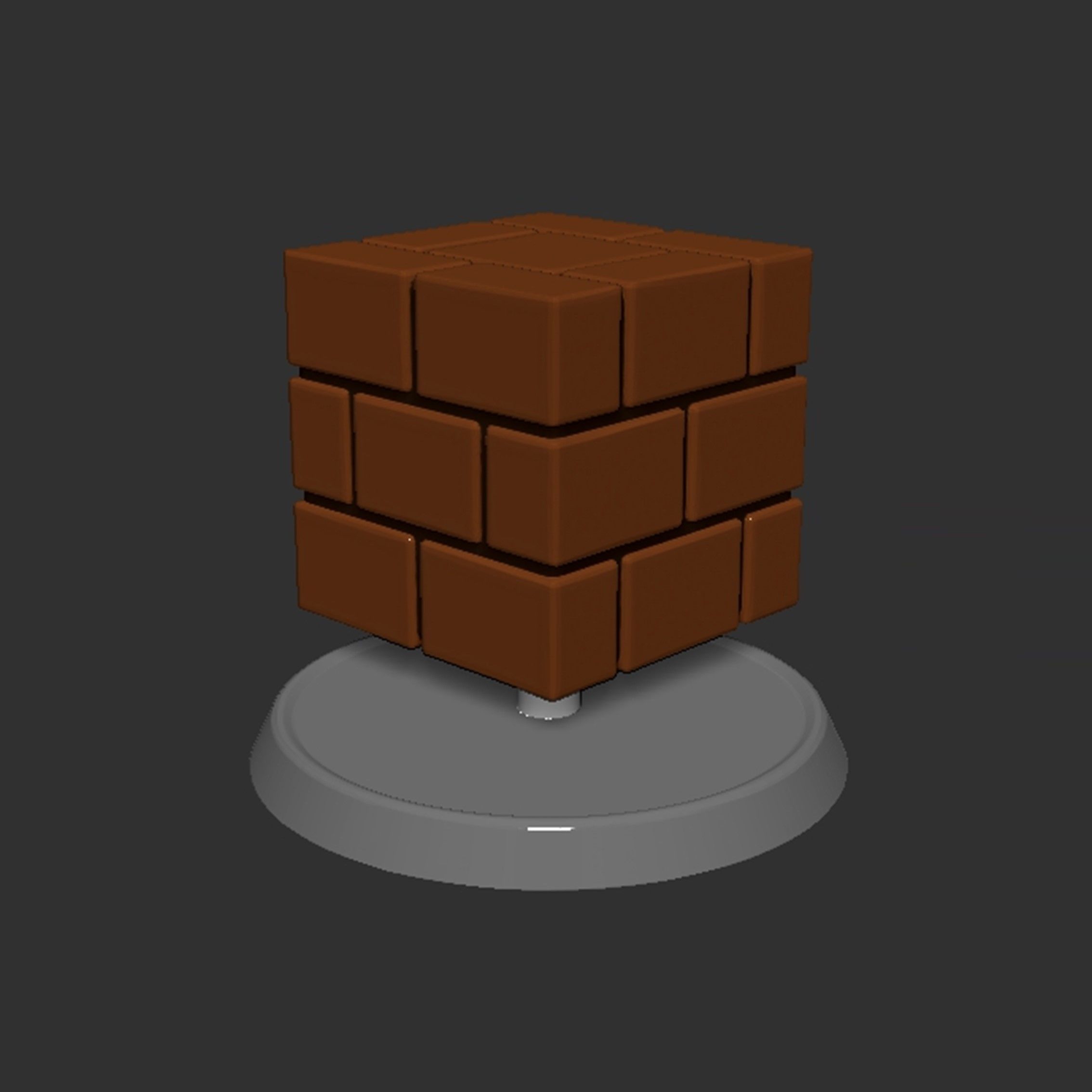 Mario Brick Block Based 3D model 3D printable | CGTrader