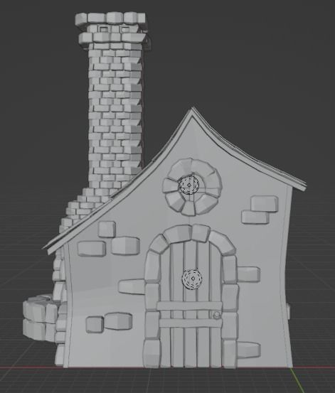 Pixie House With Mushrooms 3D model | CGTrader