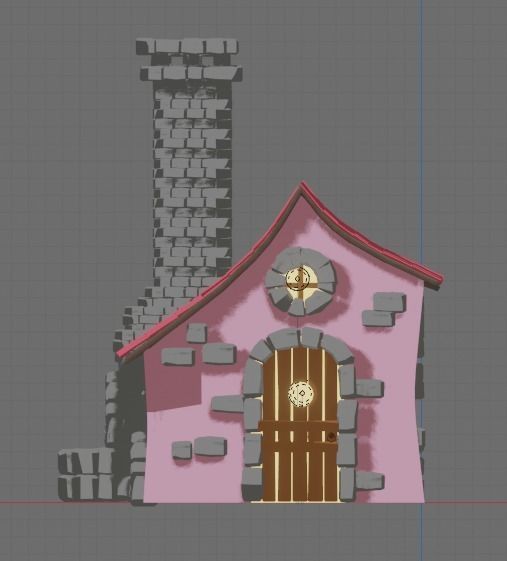 Pixie House With Mushrooms 3D model | CGTrader