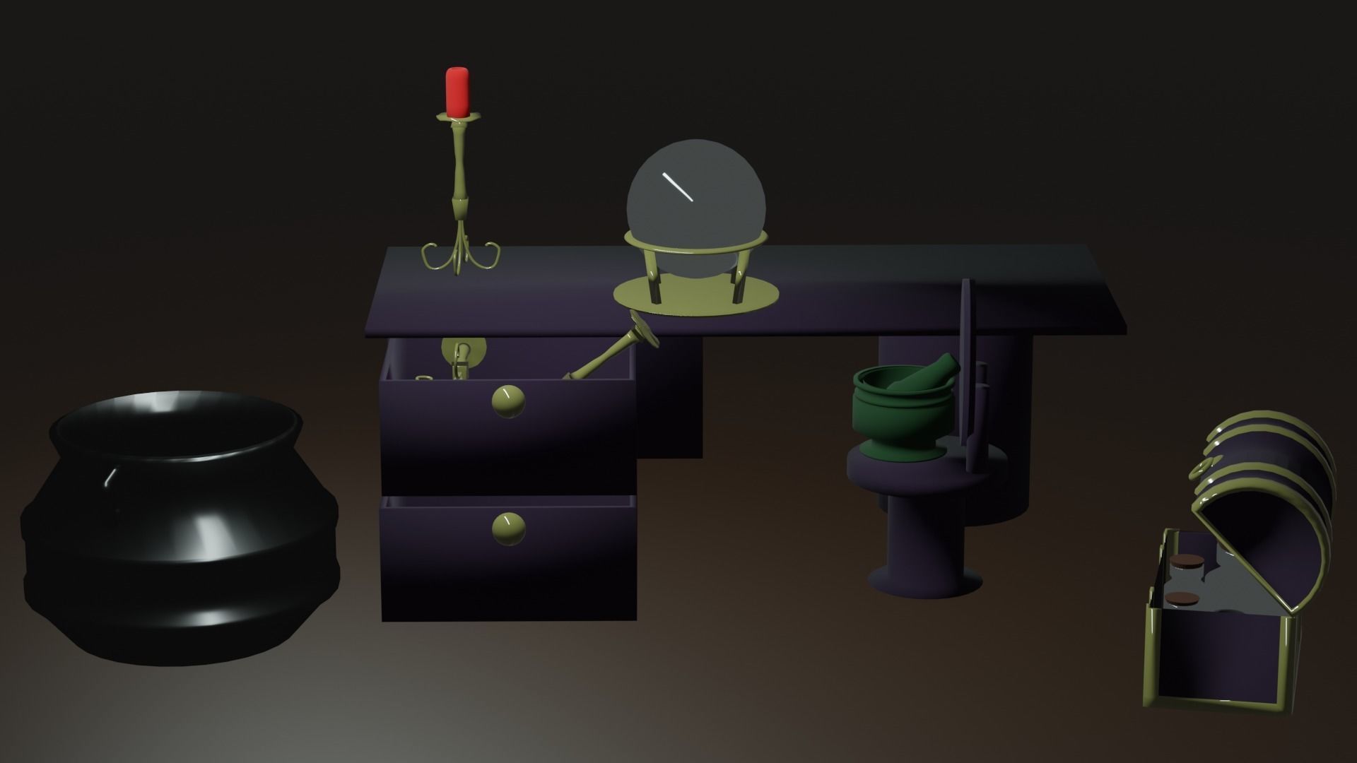 Witch Furniture 3D model | CGTrader
