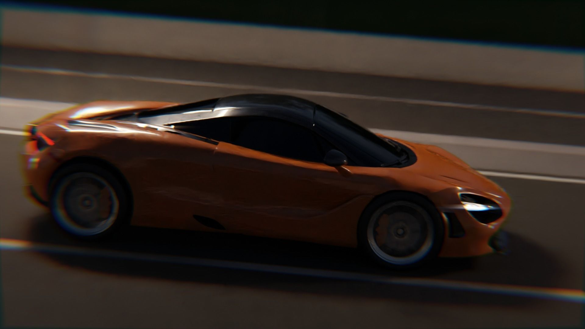 3D model animated car driving on the road VR / AR / low-poly | CGTrader