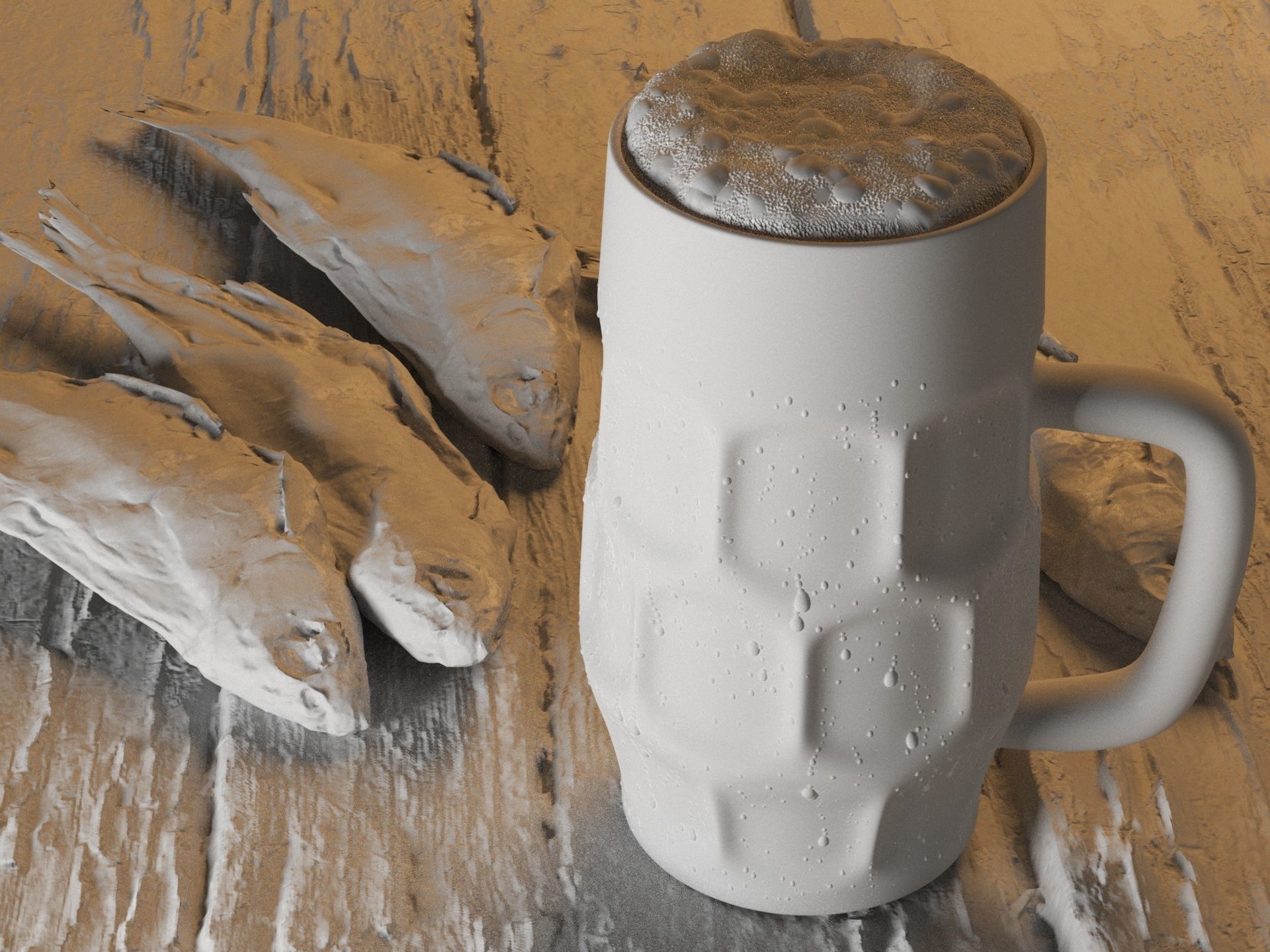 Beer Mug scene 3D model | CGTrader