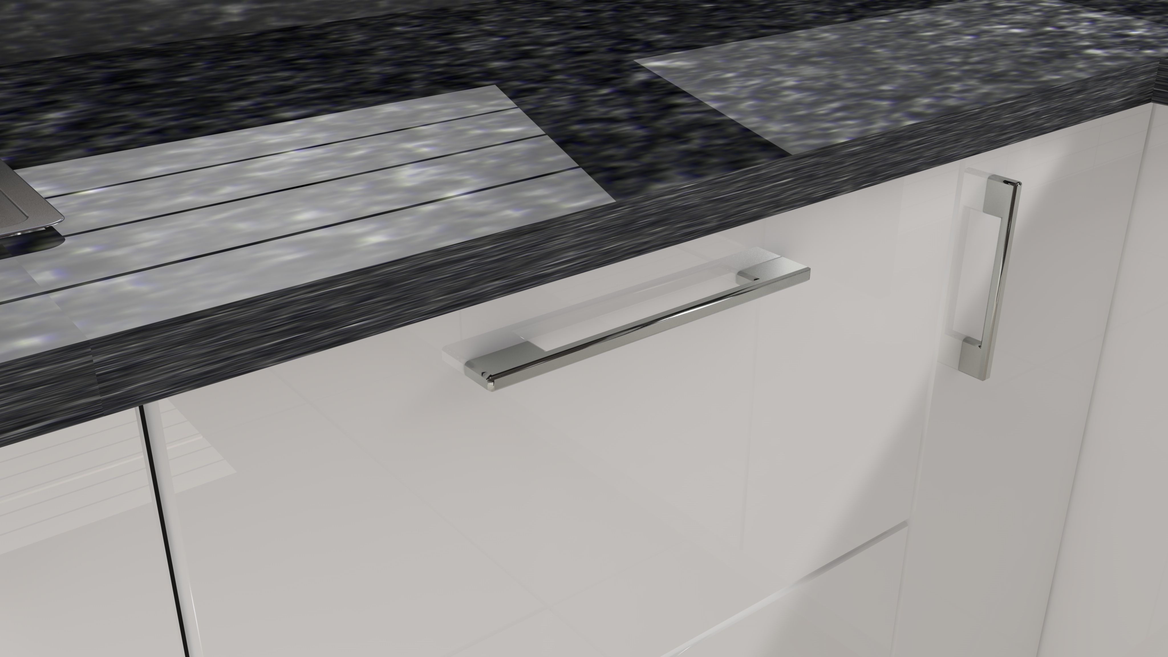 Stainless Steel Kitchen Cabinet Handles 3D model 3D printable | CGTrader