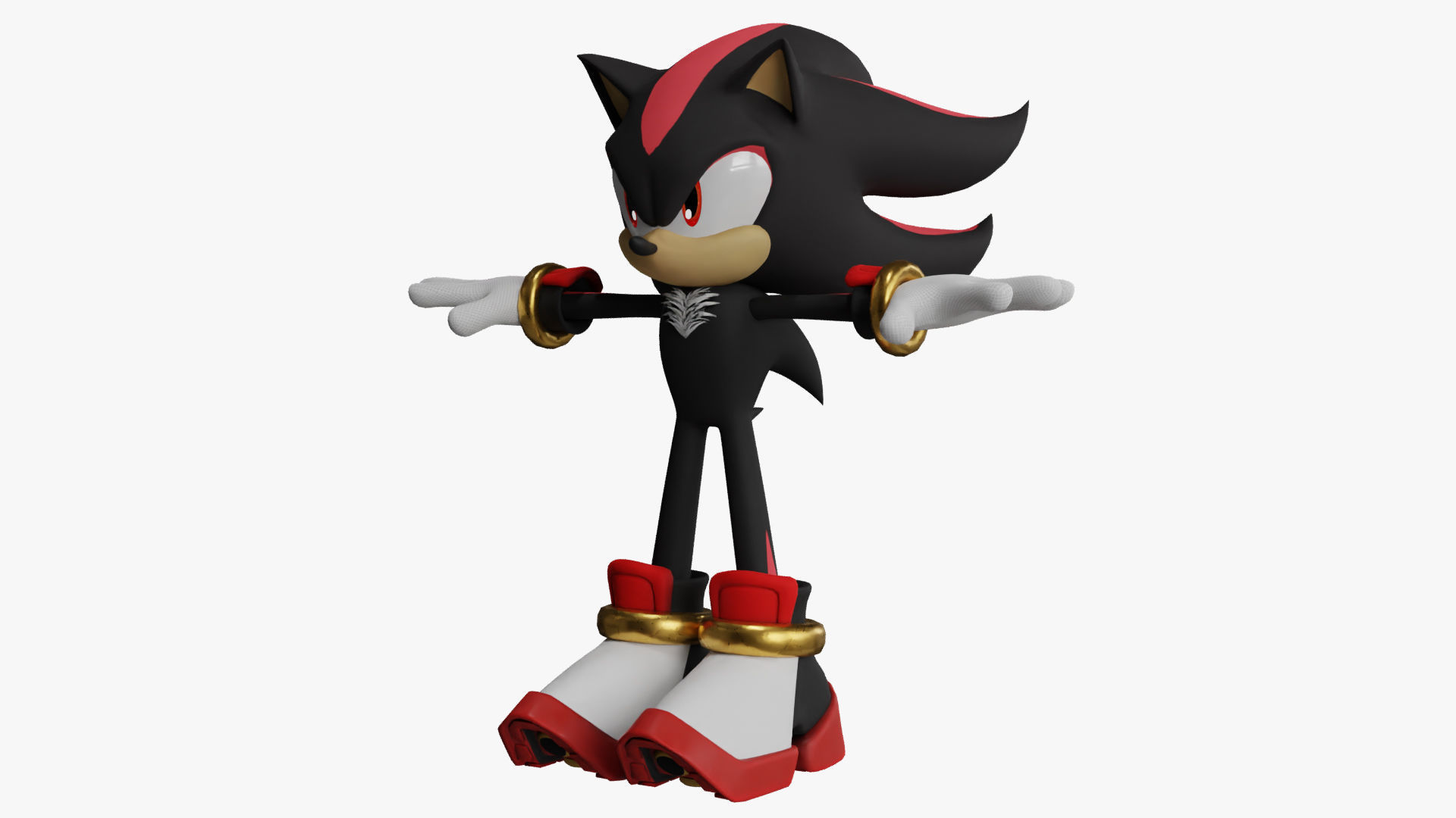 3D model Shadow the Hedgehog VR / AR / low-poly | CGTrader