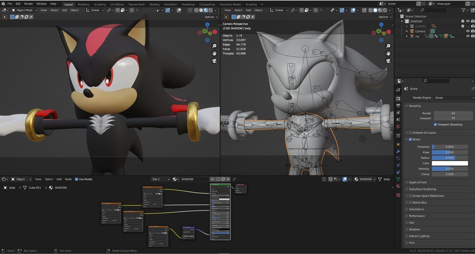 3D model Shadow the Hedgehog VR / AR / low-poly | CGTrader