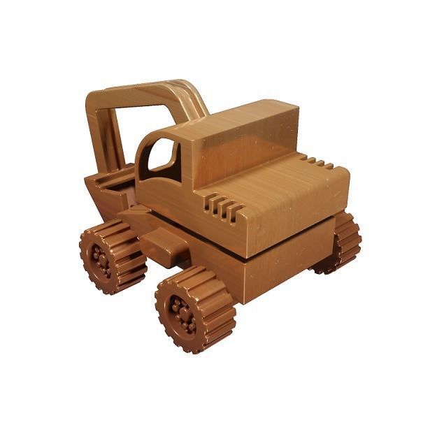 Wooden Bulldozer Toy 3D model | CGTrader