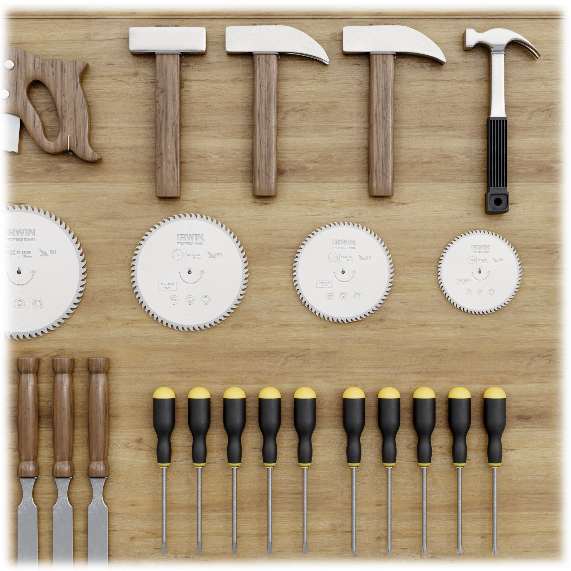 Carpentry Tools 3D model | CGTrader