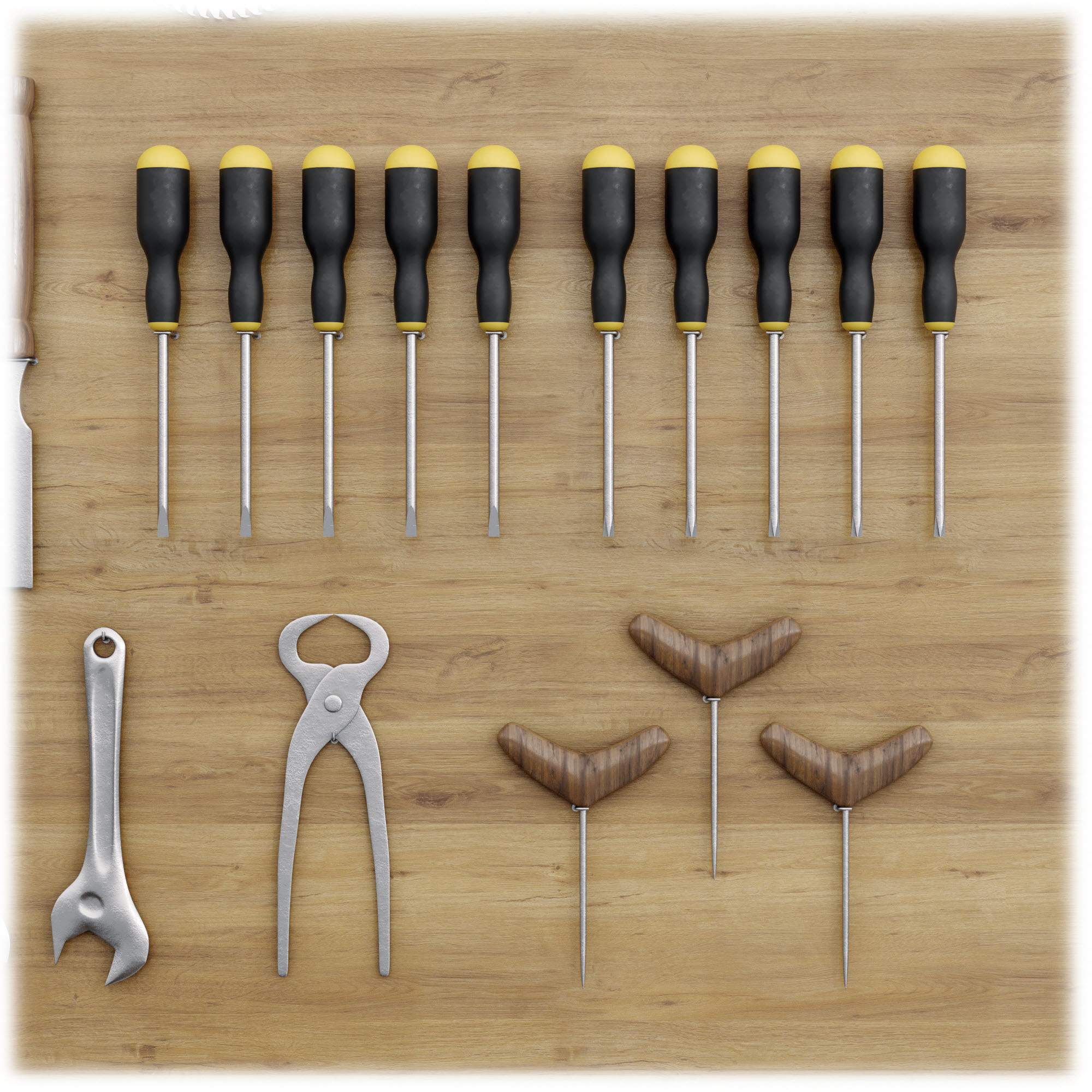 Carpentry Tools 3D model | CGTrader