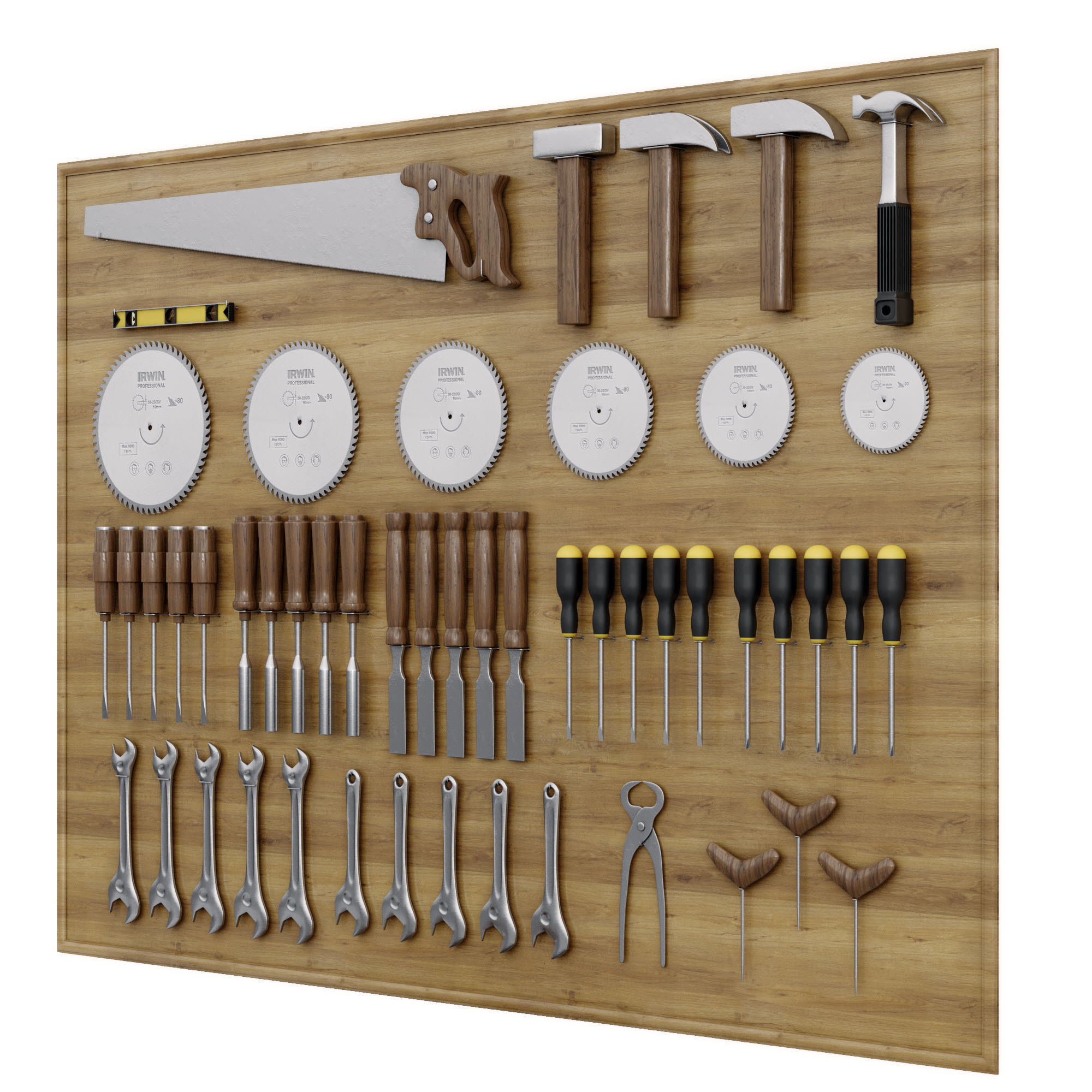 Carpentry Tools 3D model | CGTrader