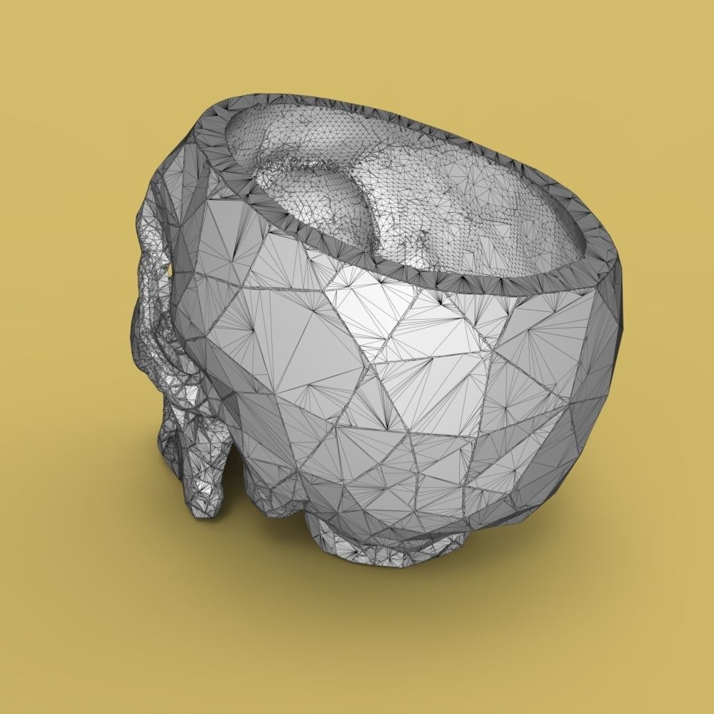 Low-poly skull for 3d print 3D model 3D printable | CGTrader