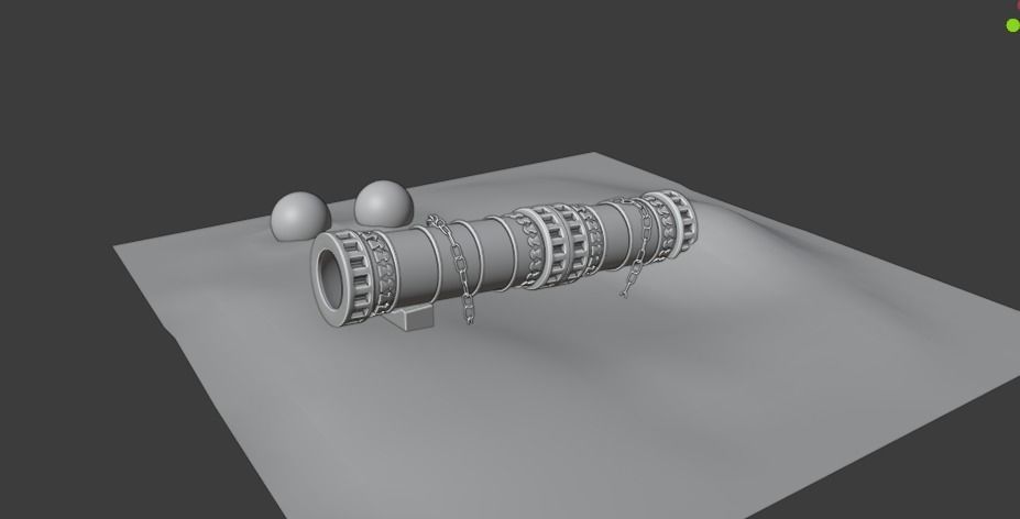 3D model Sahi Cannon ottoman cannon VR / AR / low-poly | CGTrader