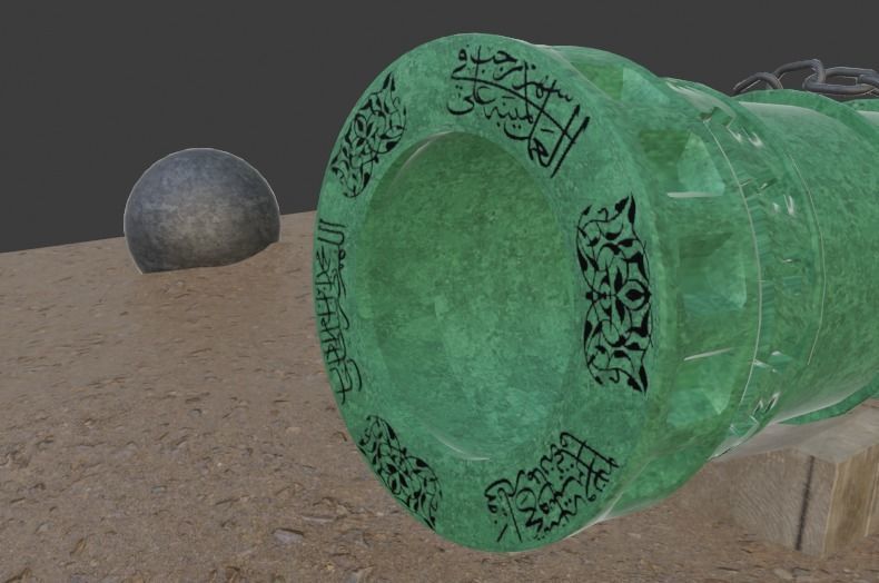 3D model Sahi Cannon ottoman cannon VR / AR / low-poly | CGTrader