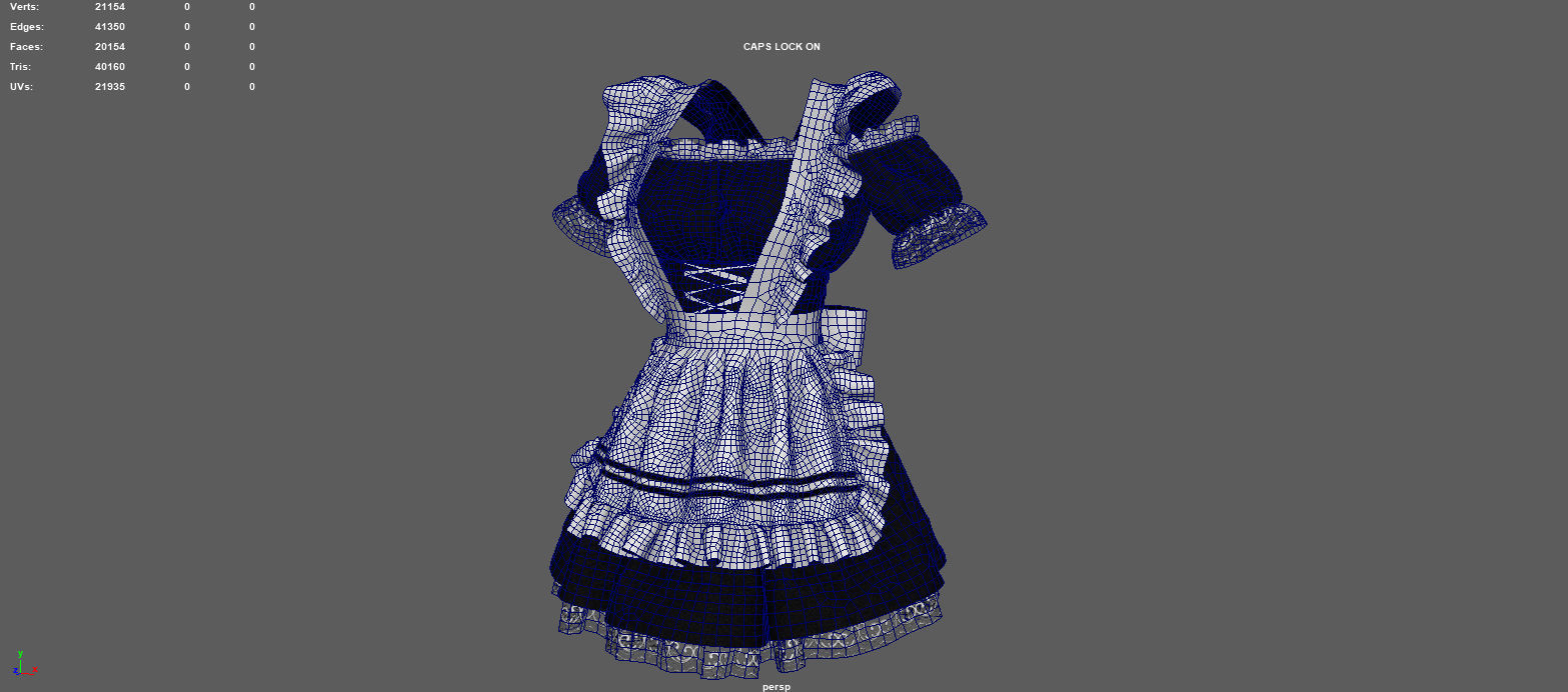 SERVANT WOMAN SUIT 3D model | CGTrader