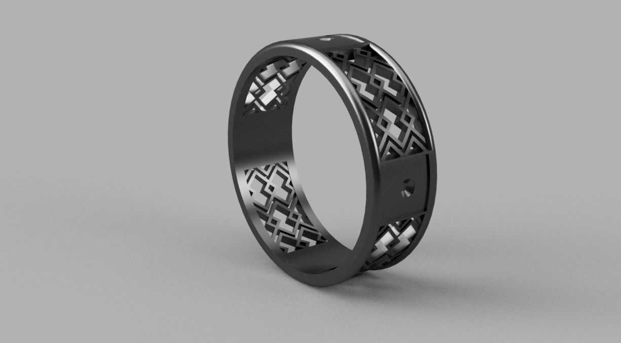 Aztec Ring Multi size 3D model 3D printable | CGTrader