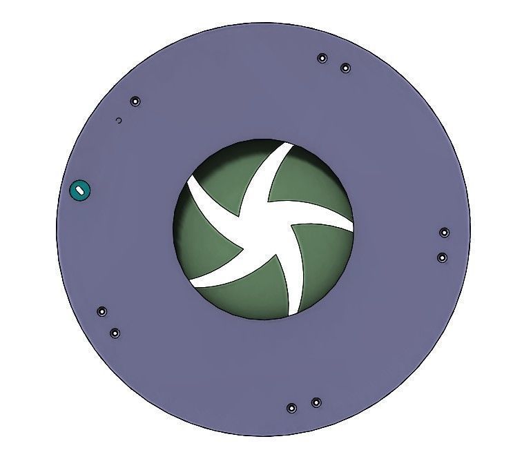 3DP5BLROD70A Mechanical Iris shutter diyidea mechanism aperture 3D ...