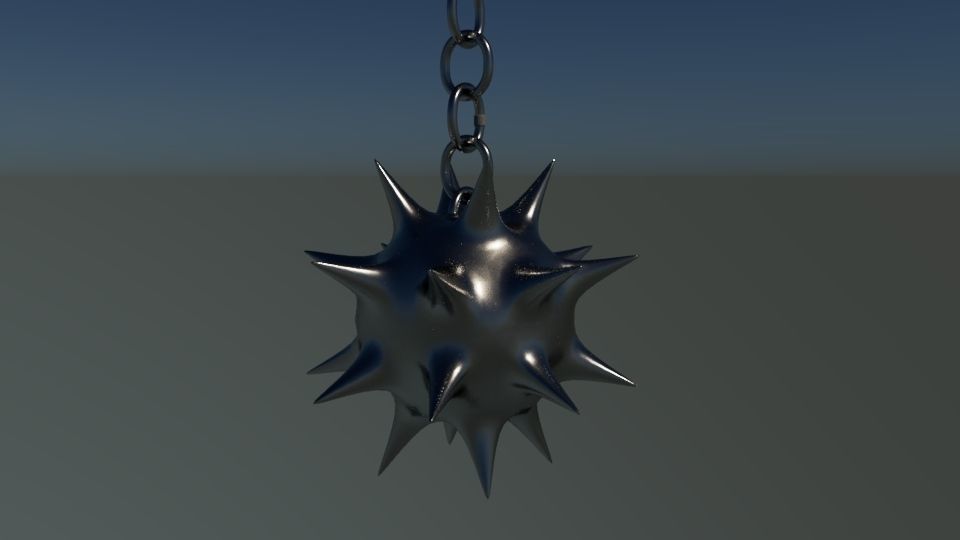 Dynamic Flail weapon 3D model animated | CGTrader