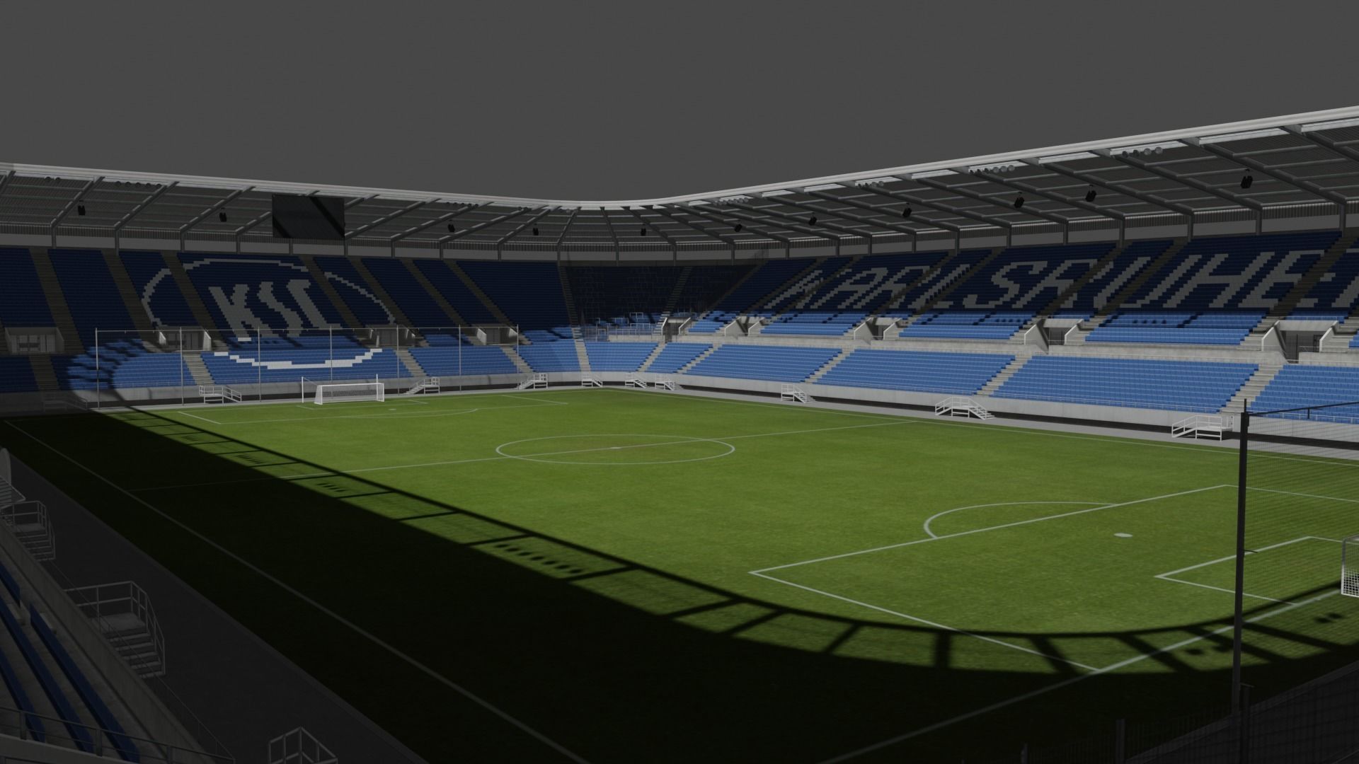 3D model New Wildparkstadion Karlsruhe Germany VR / AR / low-poly ...