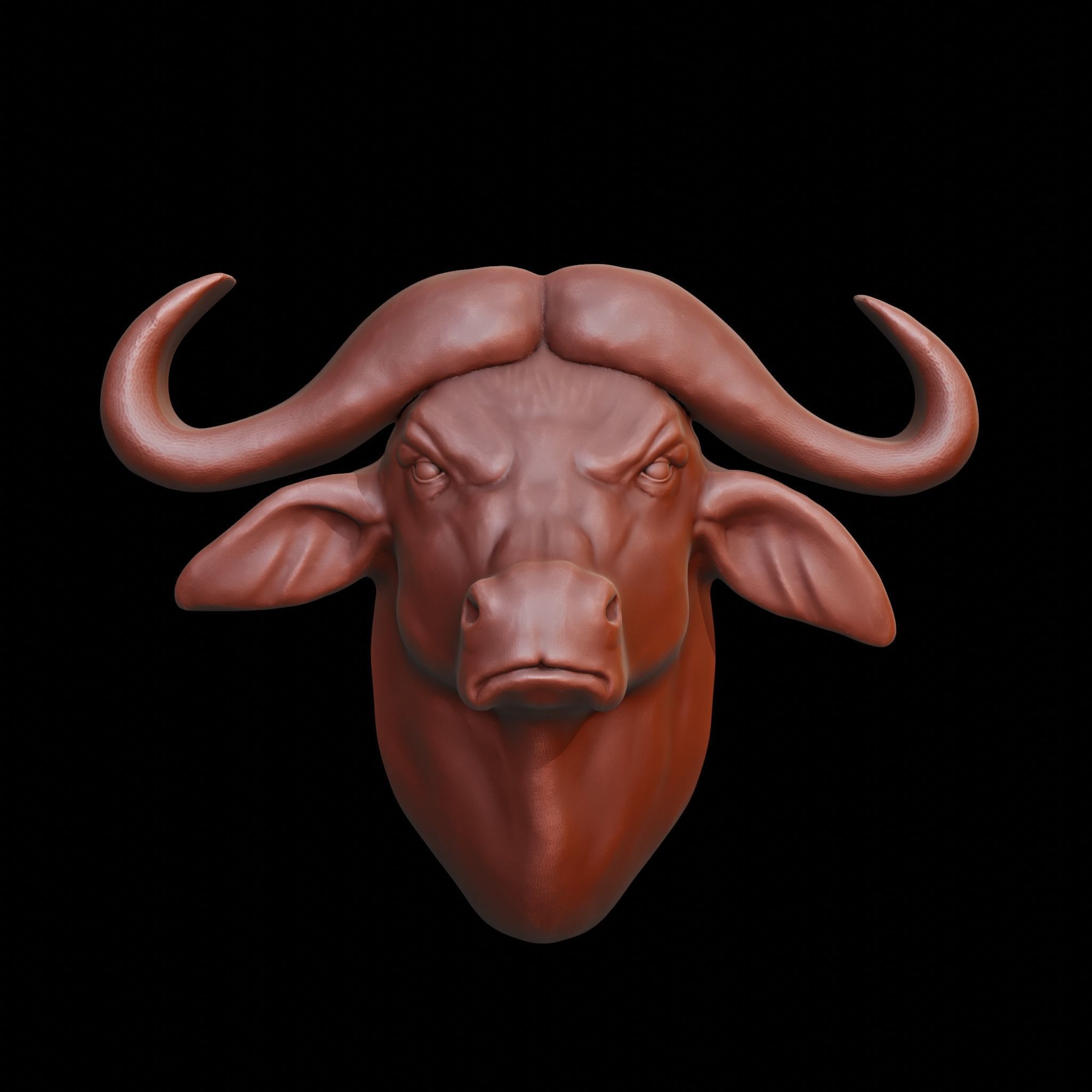 Buffalo decor 3D model 3D printable | CGTrader