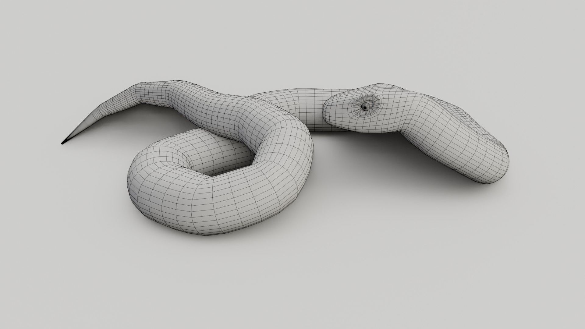 3D model Python Snake - Low Poly - Game Ready - PBR VR / AR / low-poly ...